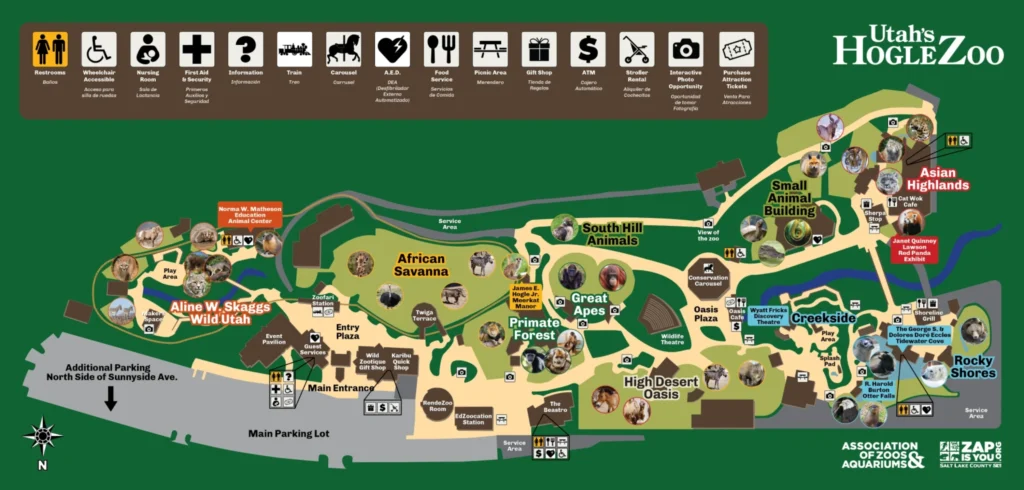 Hogle Zoo Map (2025 - 2023) - All Maps