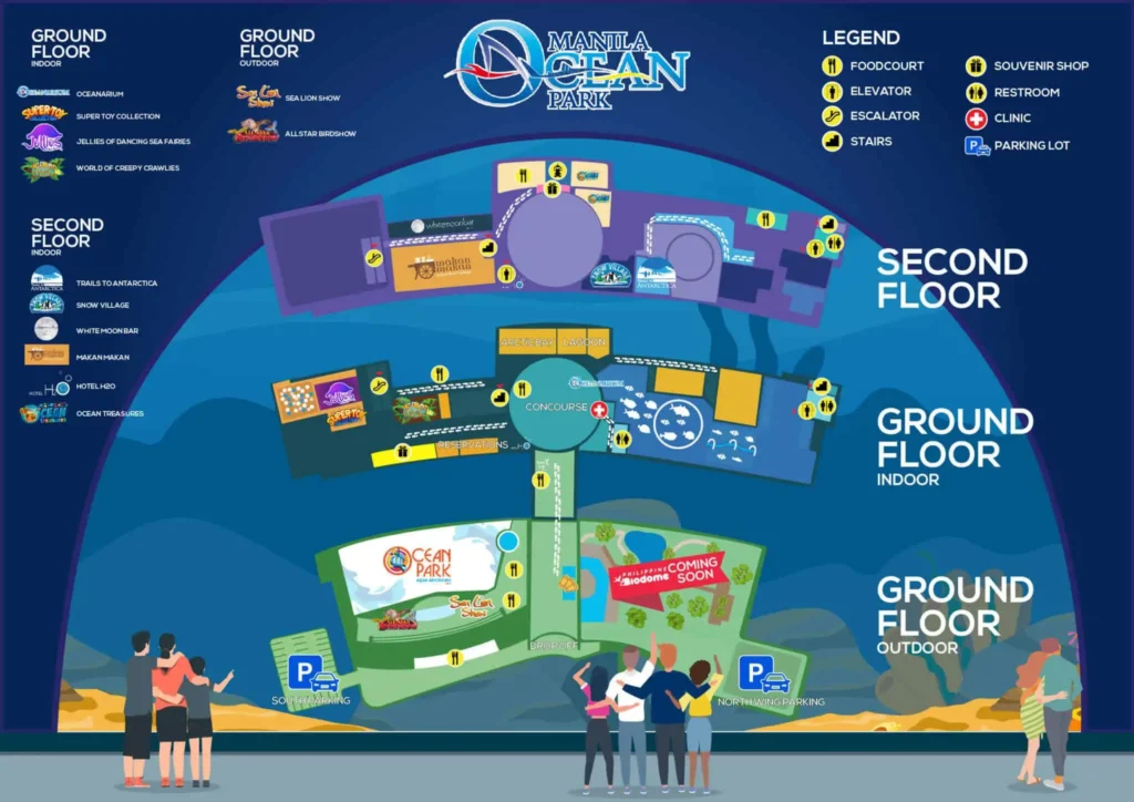 Manila Ocean Park Map (2024 -2021) - All Maps