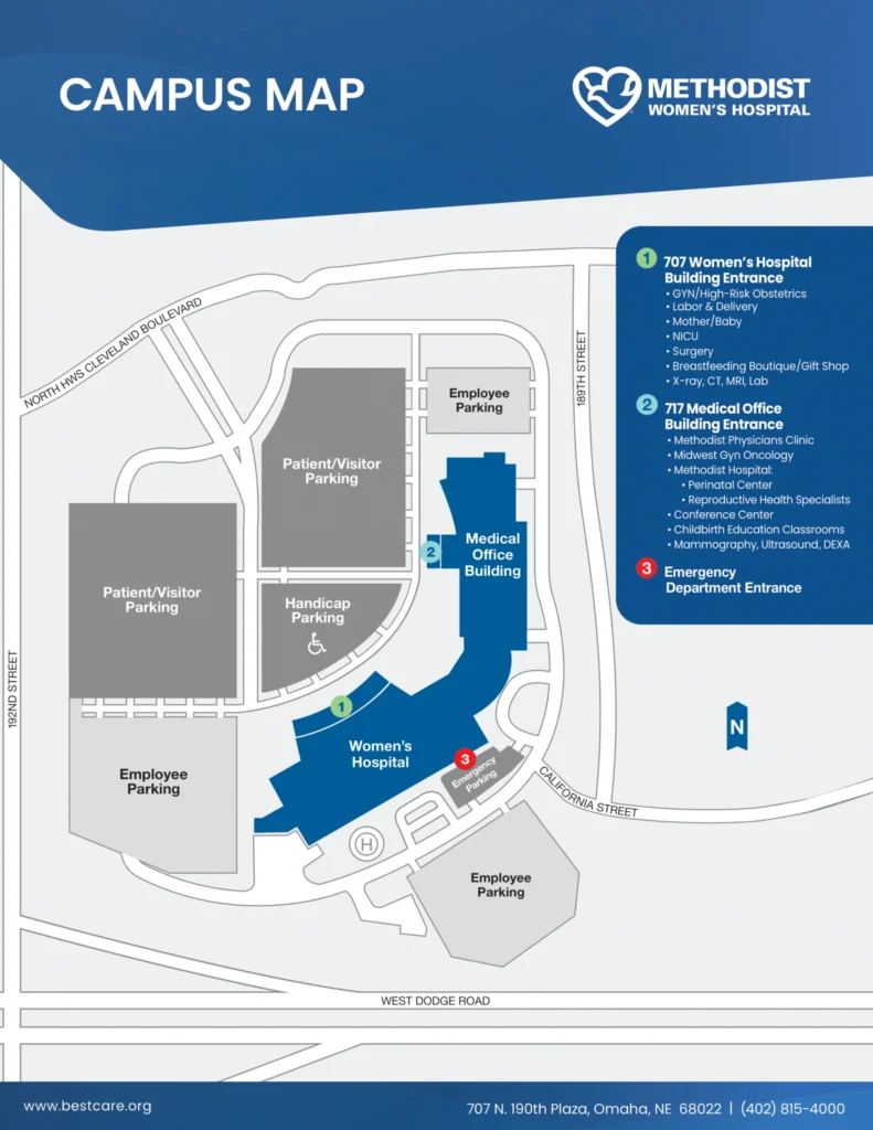Methodist Women's Hospital Map (2021) - All Maps