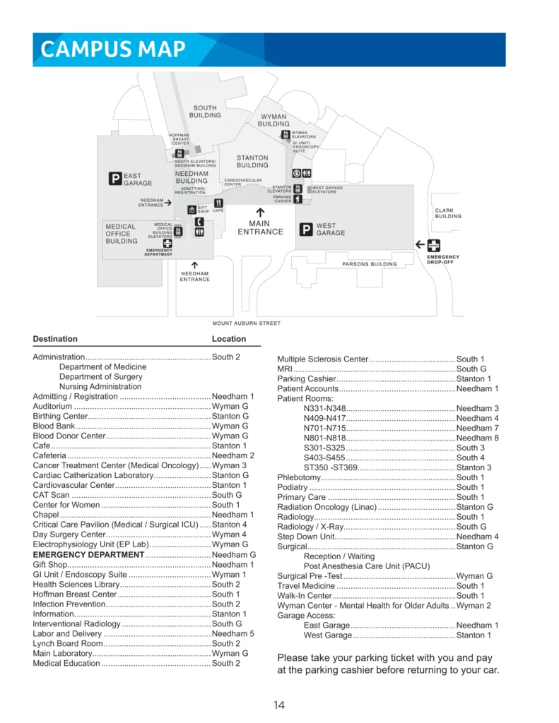 Mount Auburn Hospital (2024 - 2019) - All Maps