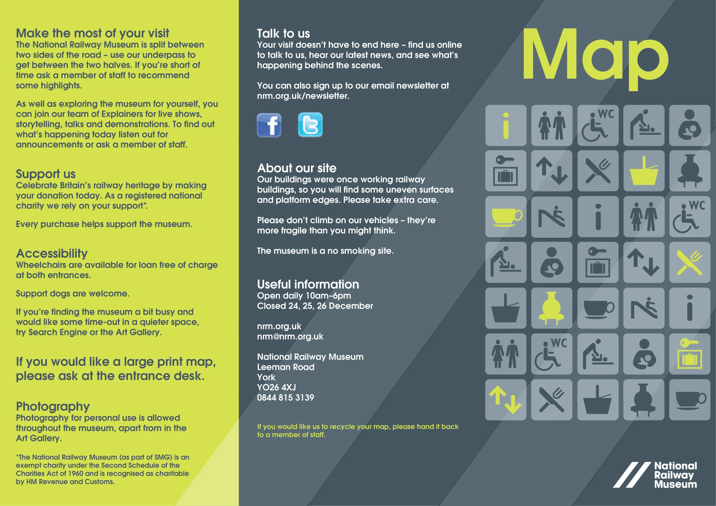 National Railway Museum York Map (2020-2018) - All Maps