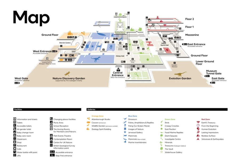 Natural History Museum London Map (2025-2012) - All Maps