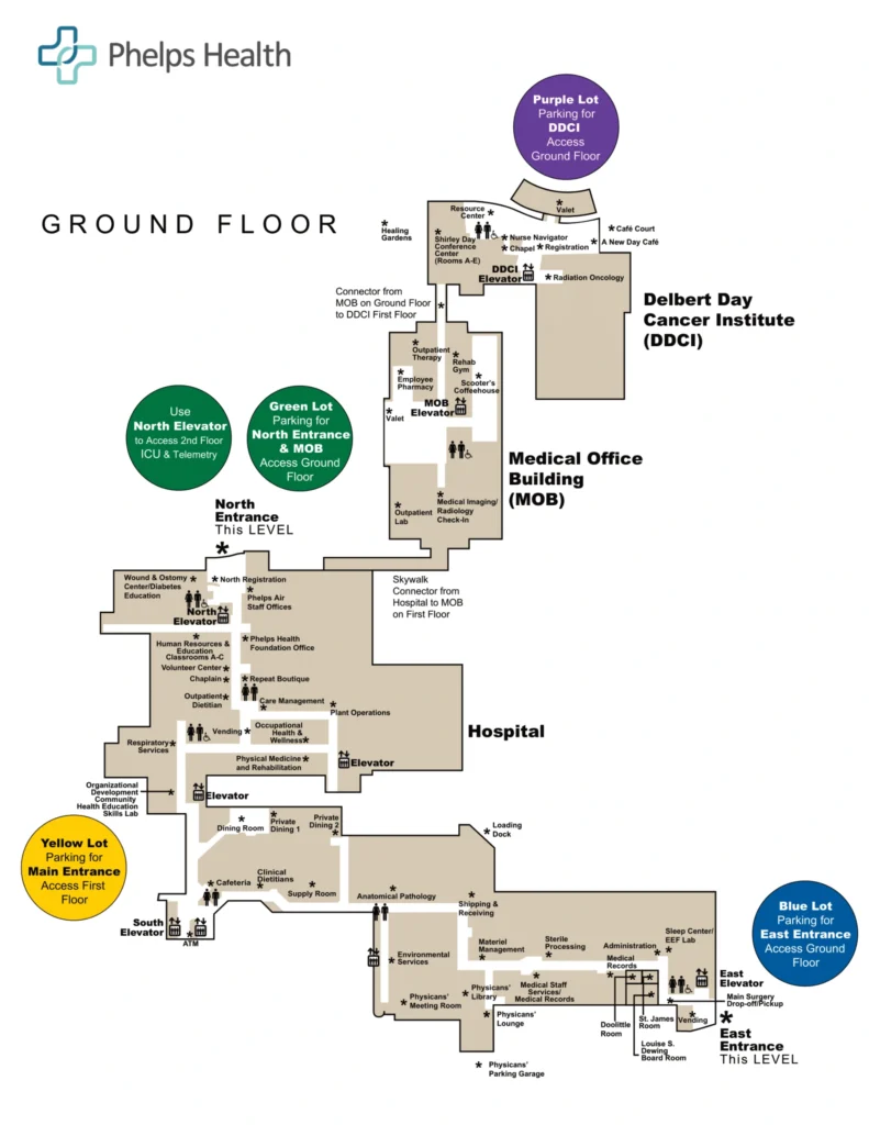 Phelps Hospital Map (2025 - 2024) - All Maps