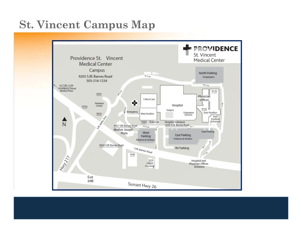 Providence St. Vincent Medical Center Hospital Map (2016 - 2011) - All Maps