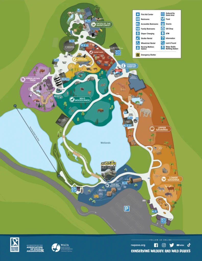 Roger Williams Park Zoo Map (2025 - 2023) - All Maps