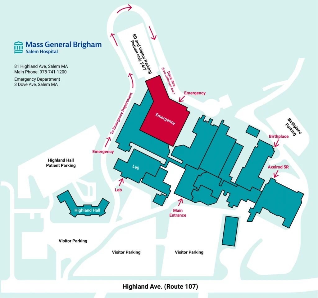 Salem Hospital Massachusetts Hospital Map (2025) - All Maps
