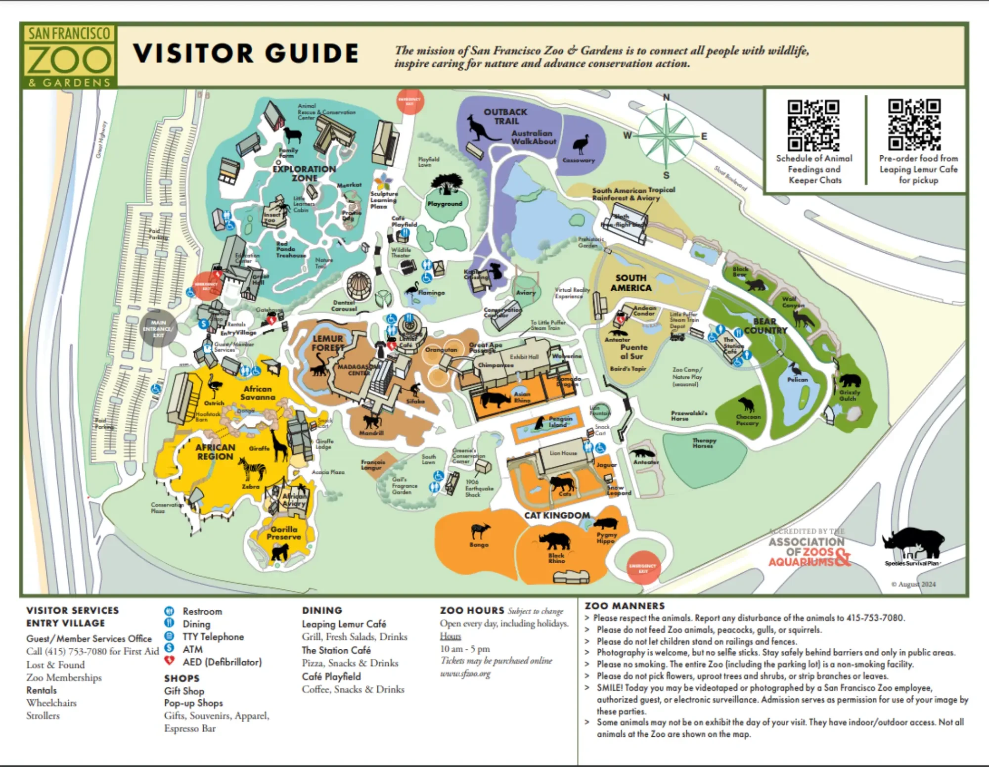 San Francisco Zoo Map 2025 2023 All Maps