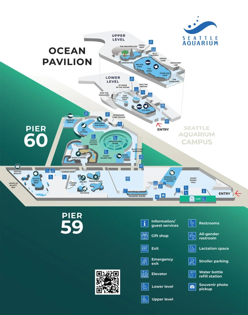 Seattle Aquarium Map (2024 - 2021) - All Maps