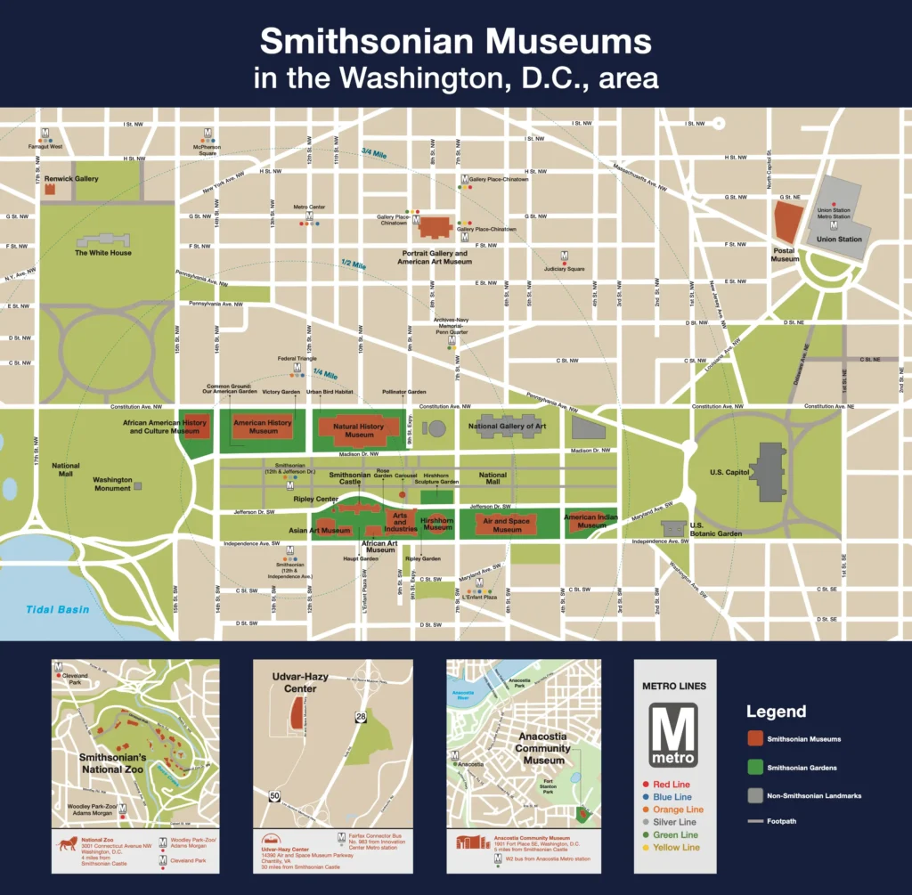 Smithsonian Museum Map (2025) - All Maps