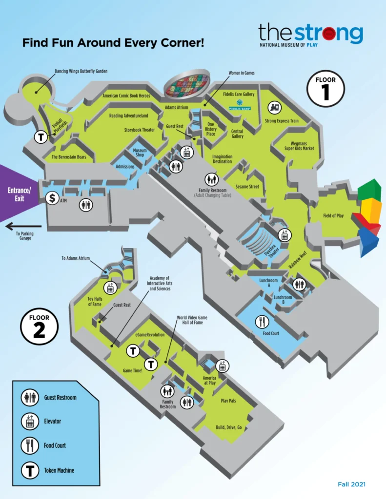 The Strong National Museum of Play Map (2024 - 2001) - All Maps