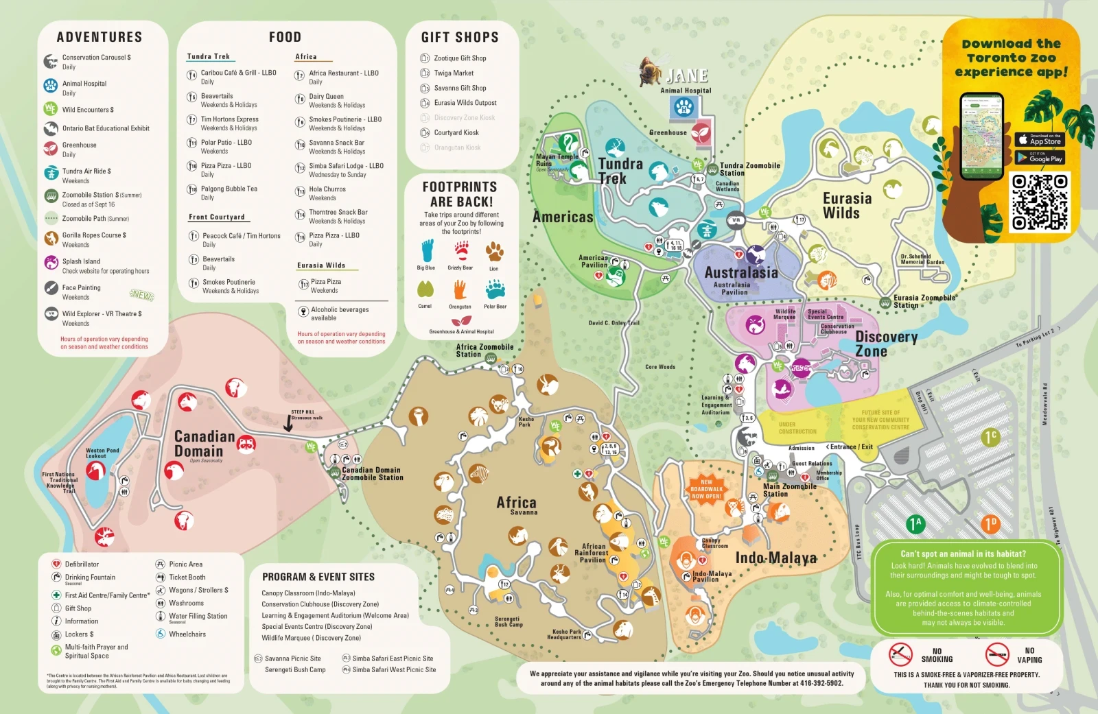 Toronto Zoo Map (2025 - 2023) - All Maps