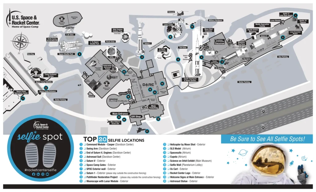 U.S. Space and Rocket Center Museum Map (2024 - 2021) - All Maps