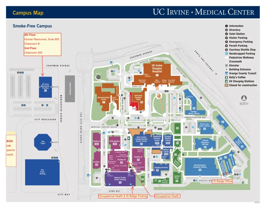 UCI Medical Center Hospital Map (2024-2023) - All Maps
