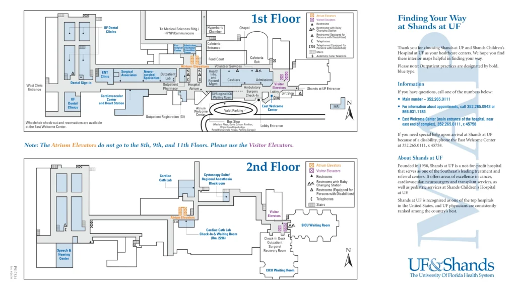 UF Health Shands Hospital Map (2010) - All Maps