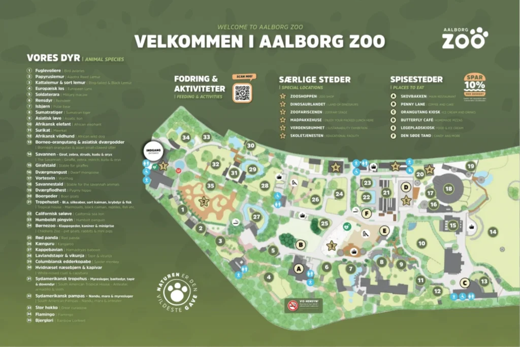 Aalborg Zoo Map (2024 - 2023) - All Maps