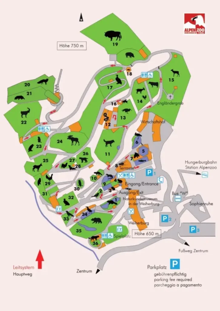 Alpenzoo Innsbruck Tirol Map (2024 – 2022) - All Maps