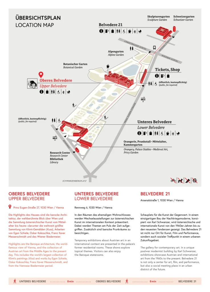 Austrian Gallery Belvedere Museum Map (2021) - All Maps
