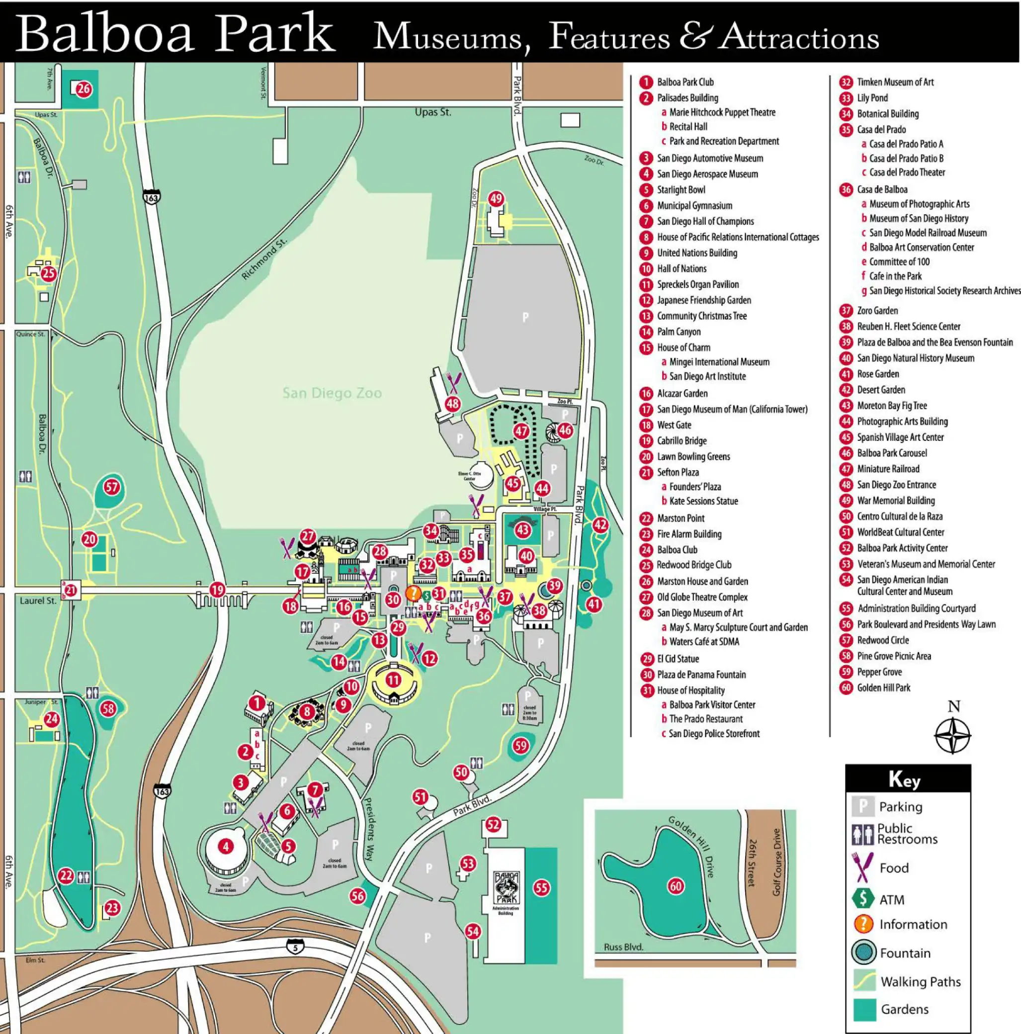 Balboa Park Museum Map (2024 - 2003) - All Maps