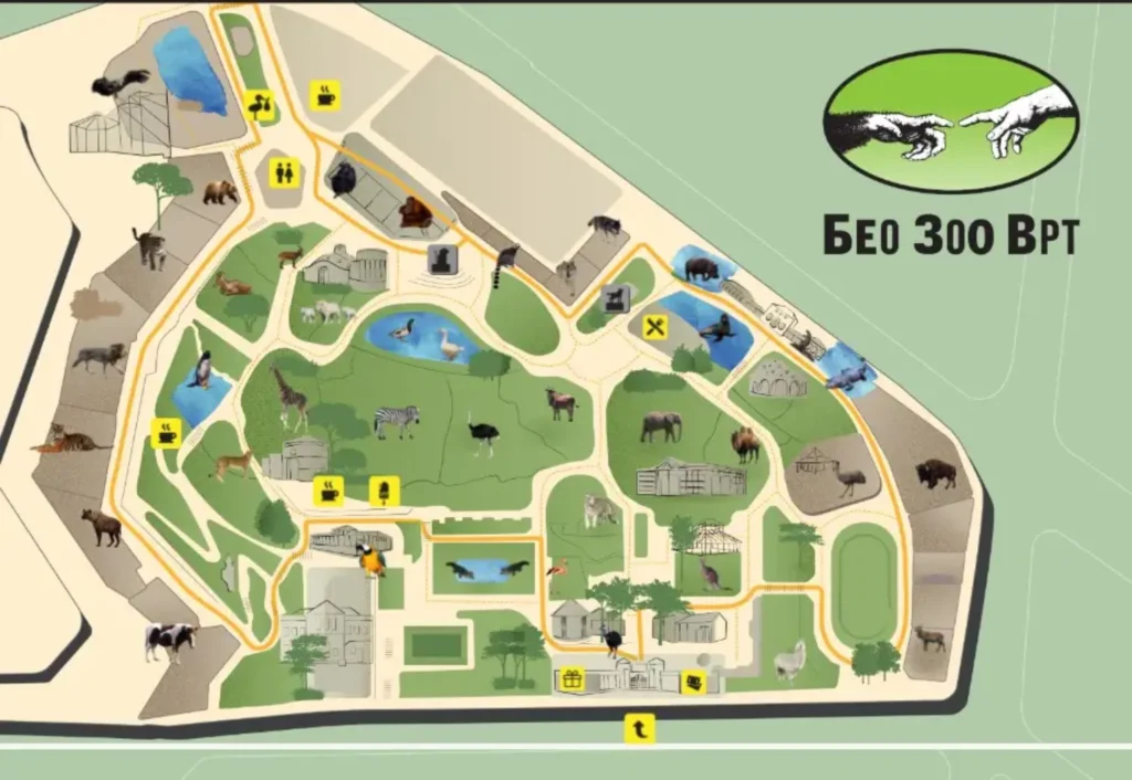Belgrade Zoo Map (2024) - All Maps