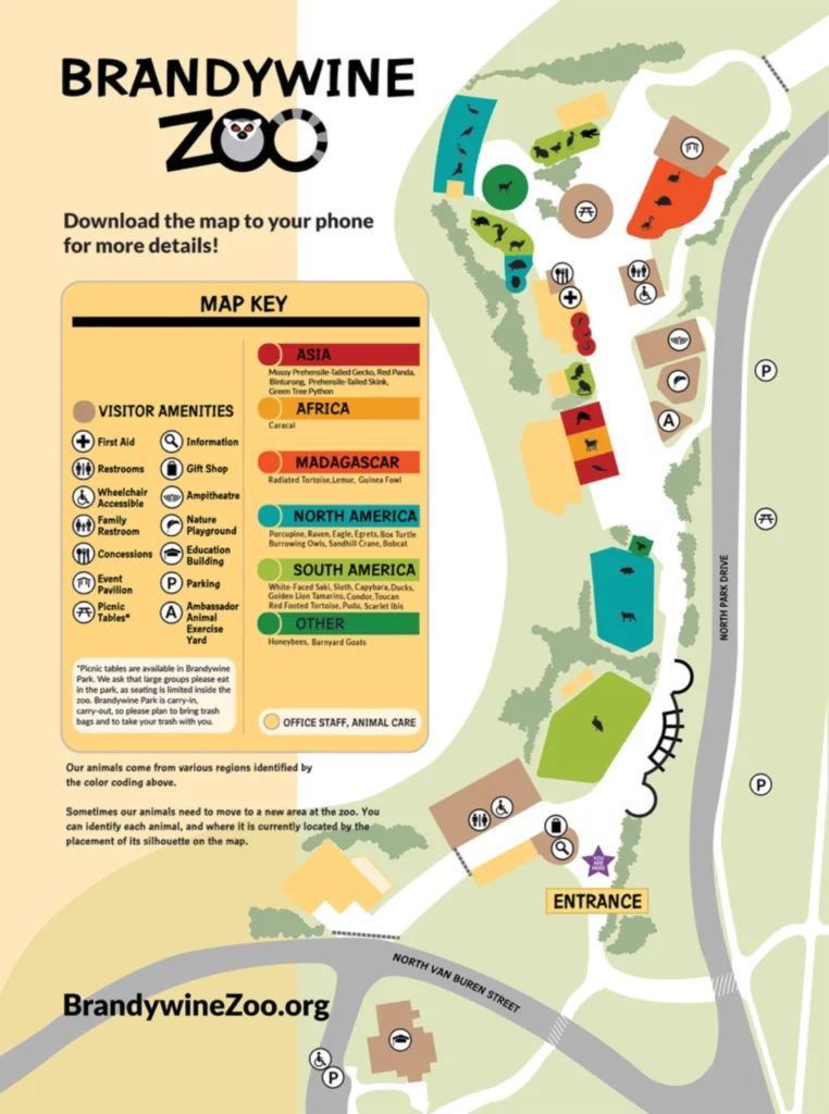 Brandywine Zoo Map (2023 - 2012) - All Maps