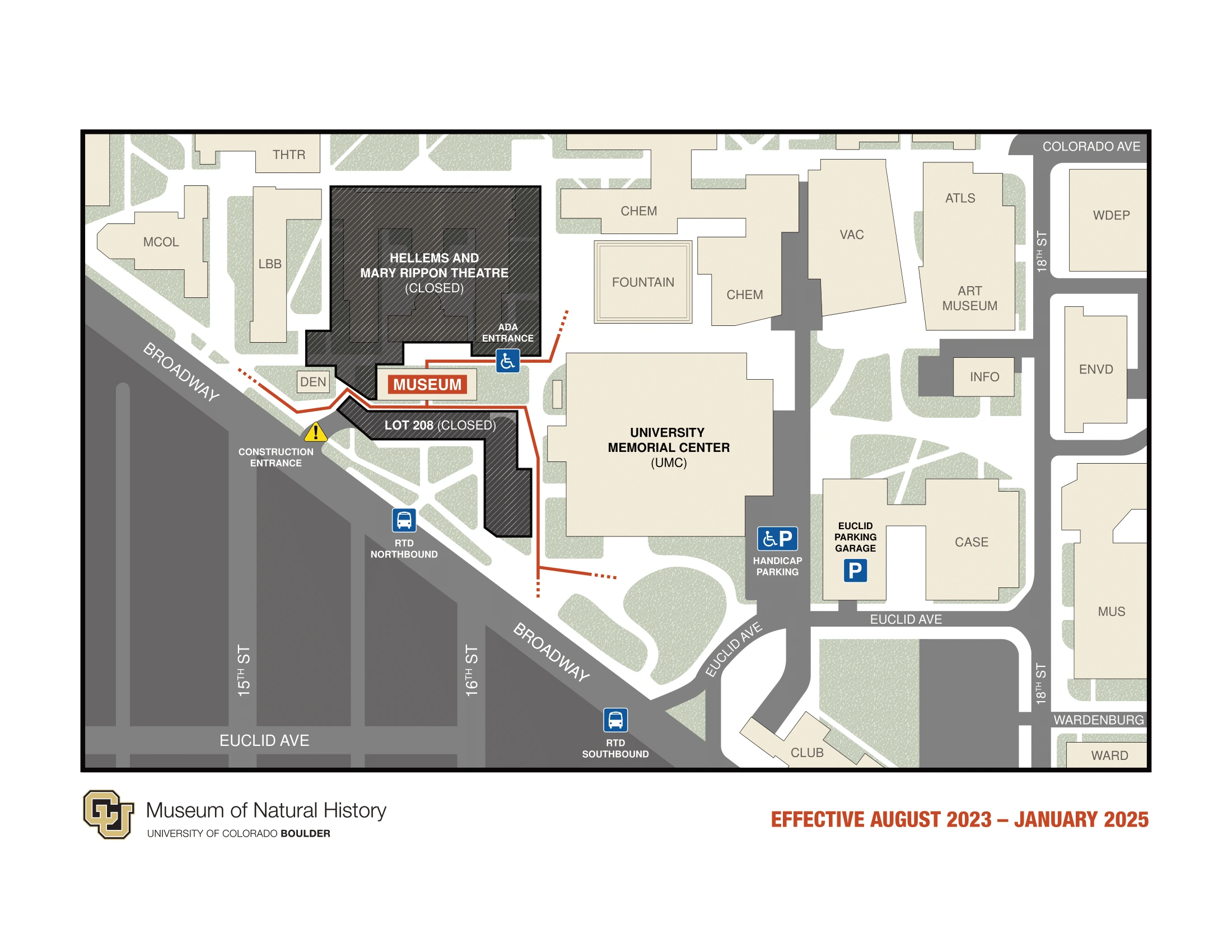 CU Museum of Natural History Map (2025) - All Maps