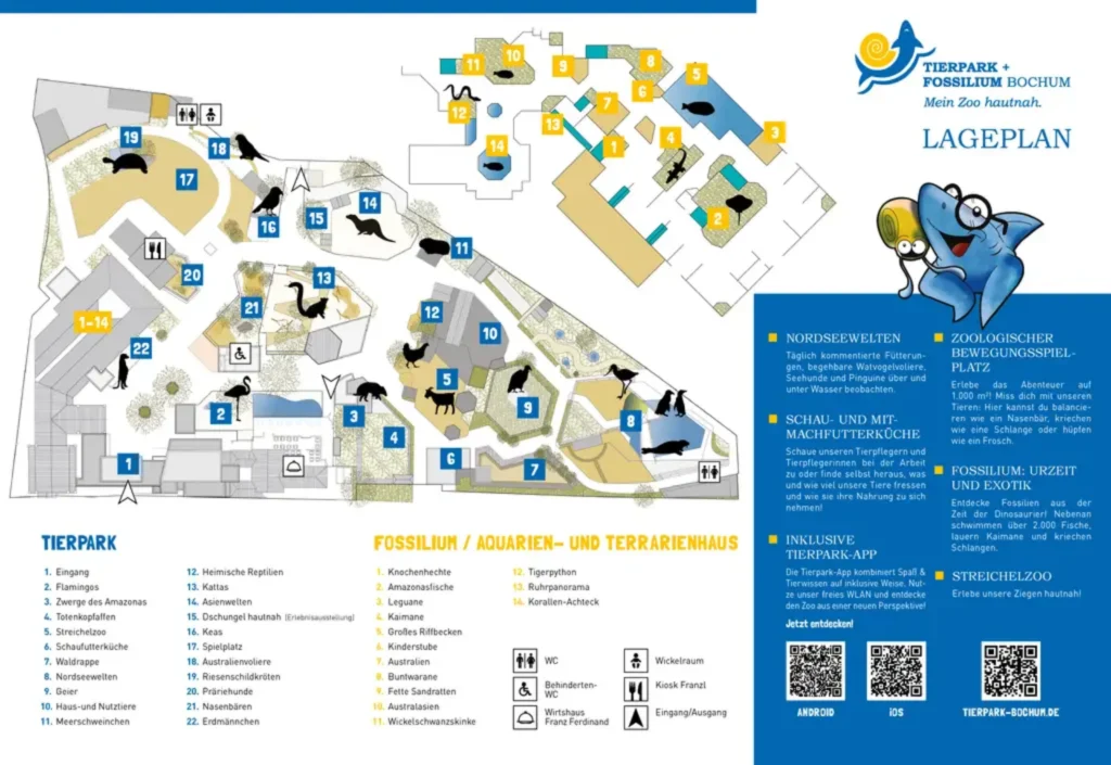 Fossilium Bochum Zoo Map (2024 - 2022) - All Maps