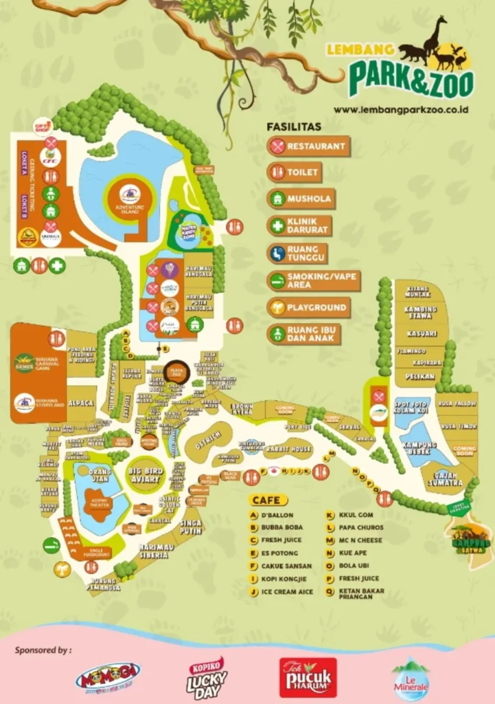 Lembang Park and Zoo Map (2023 - 2022) - All Maps