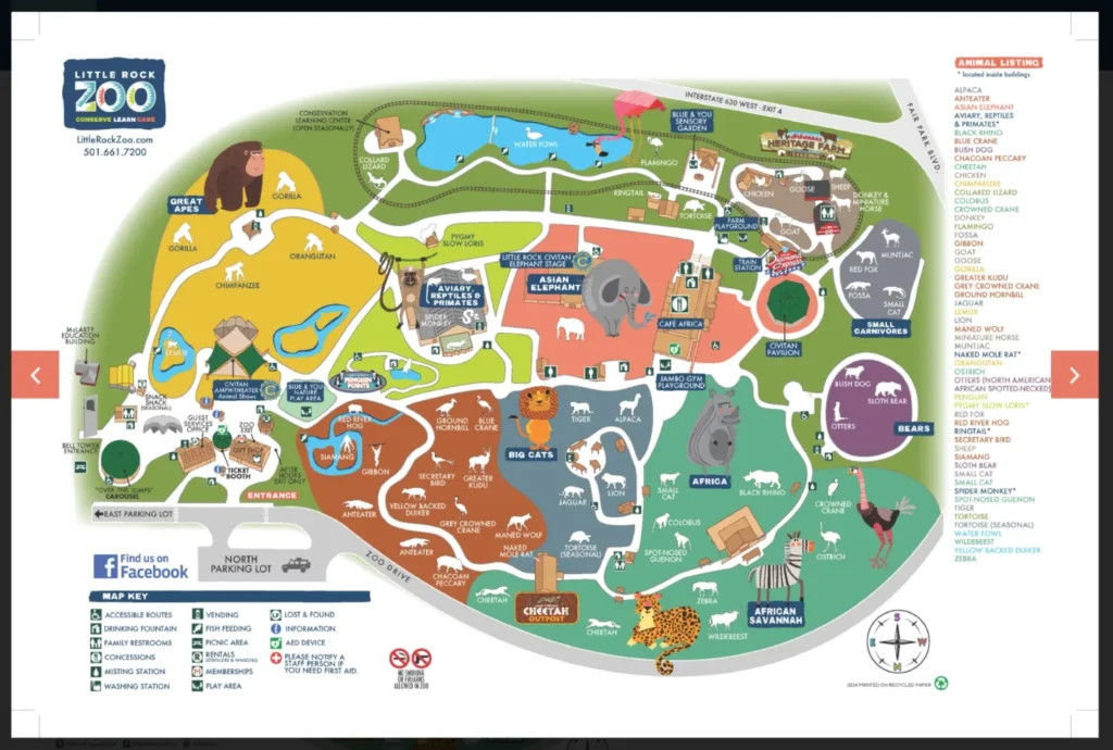 Little Rock Zoo Map (2024 - 2023) - All Maps