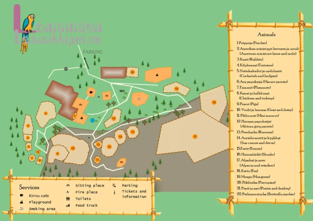Lomamäki Pet Zoo Map (2023) - All Maps