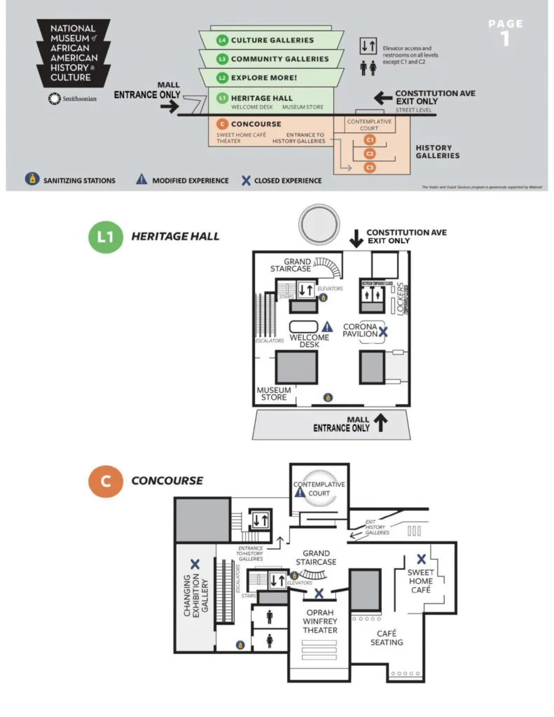 National Museum of African American History and Culture Map (2023 ...