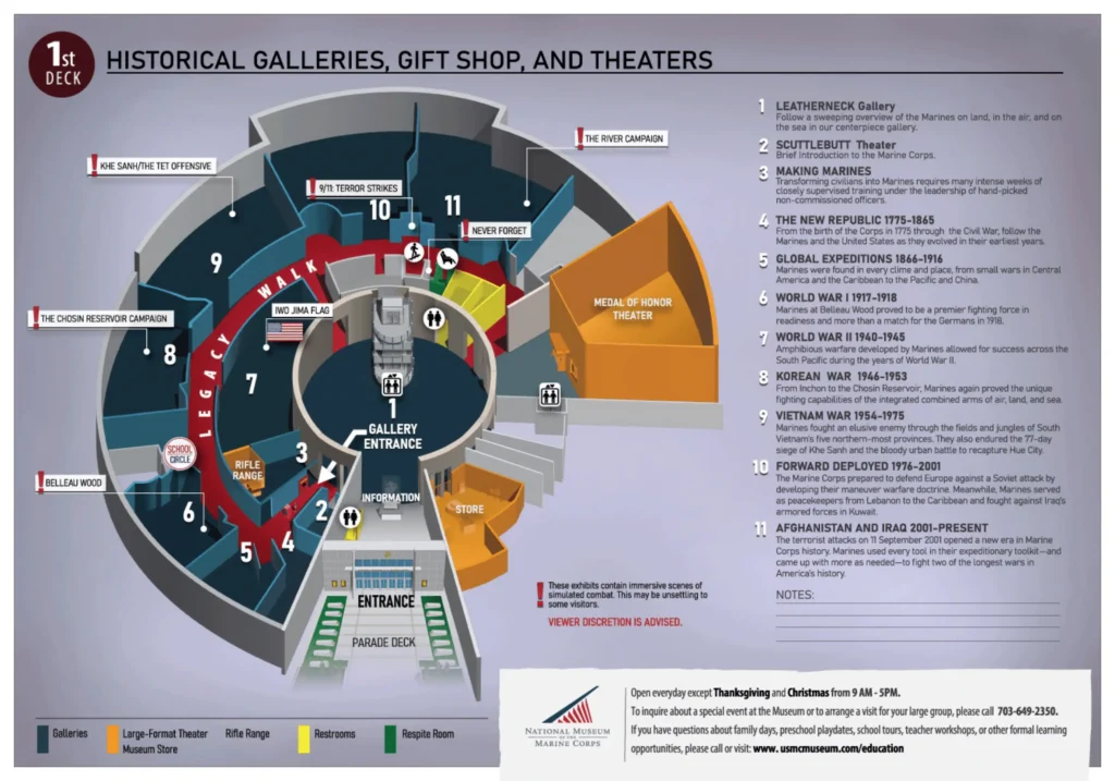 National Museum of the Marine Corps Map (2025) - All Maps