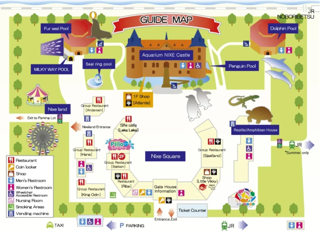 Noboribetsu Marine Park Nixe Map (2024 - 2022) - All Maps