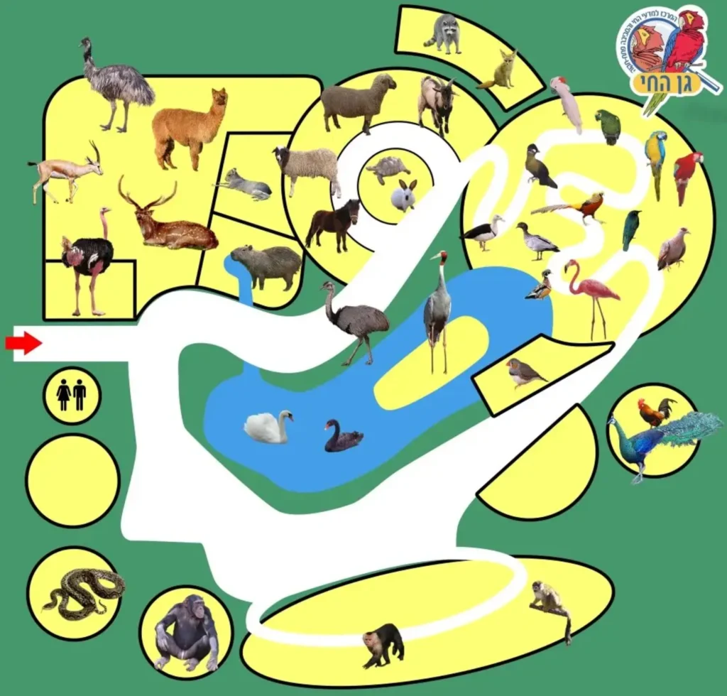 Petah Tikva Zoo Map (2022) - All Maps