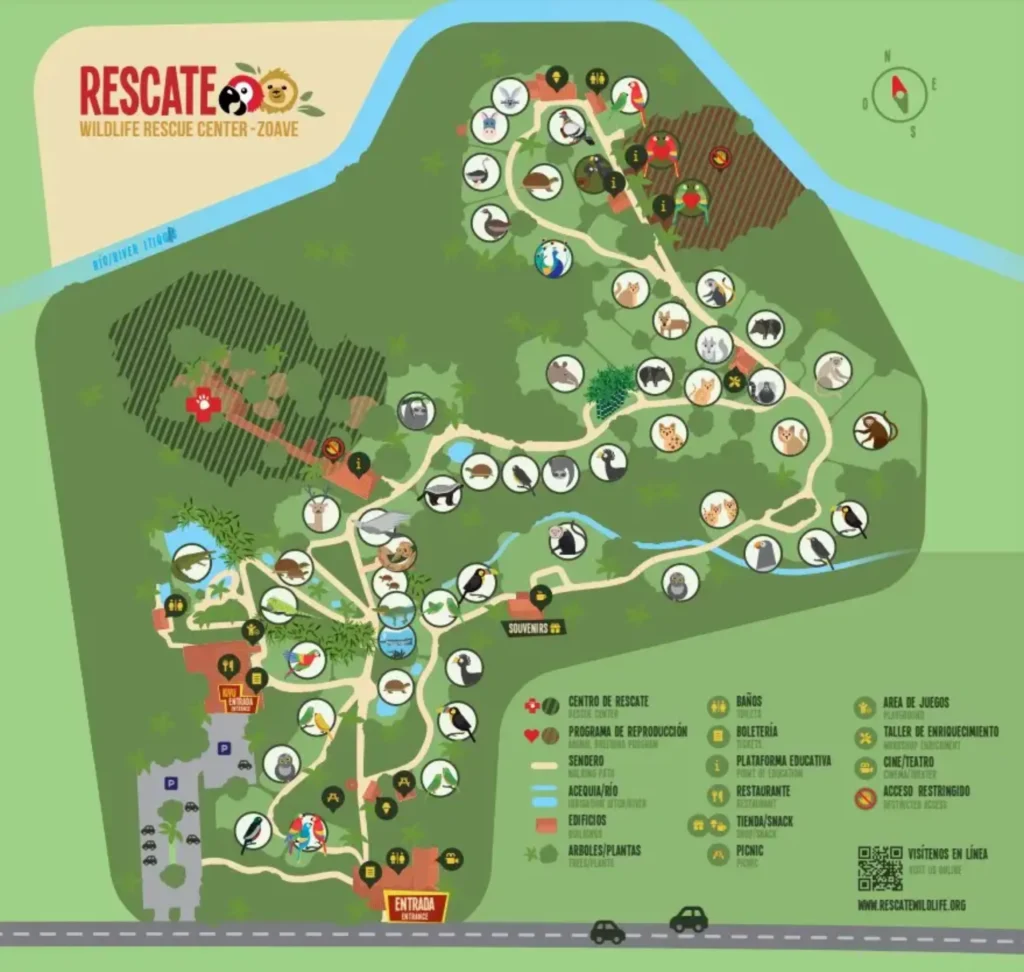 Rescate Wildlife Rescue Center Map (2023 - 2022) - All Maps