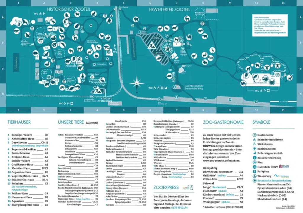 Rostock Zoo Map (2024 - 2022) - All Maps