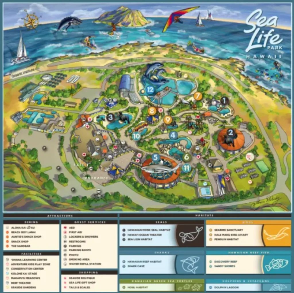 Sea Life Park Hawaii Map (2024 - 2022) - All Maps