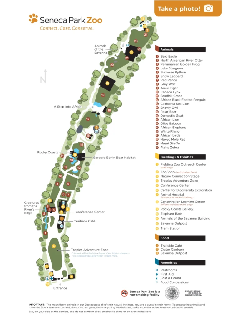 Seneca Park Zoo Map (2024 - 2015) - All Maps