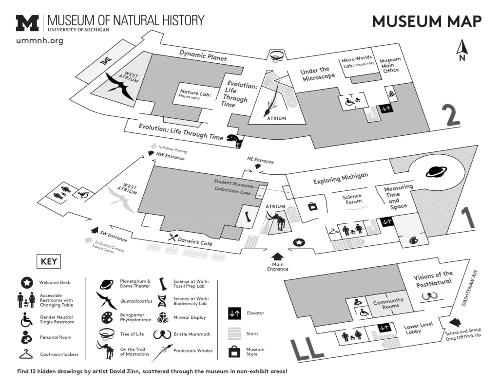 UM Museum of Natural History Map (2024 - 2022) - All Maps