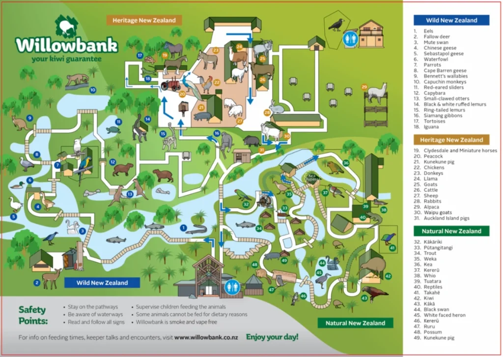 Willowbank Wildlife Reserve Map (2024 - 2020) - All Maps
