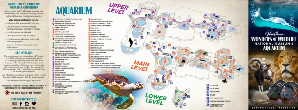 Wonders Of Wildlife National Museum and Aquarium Map (2020) - All Maps
