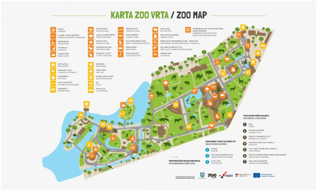 Zoo Zagreb Map (2023 - 2020) - All Maps