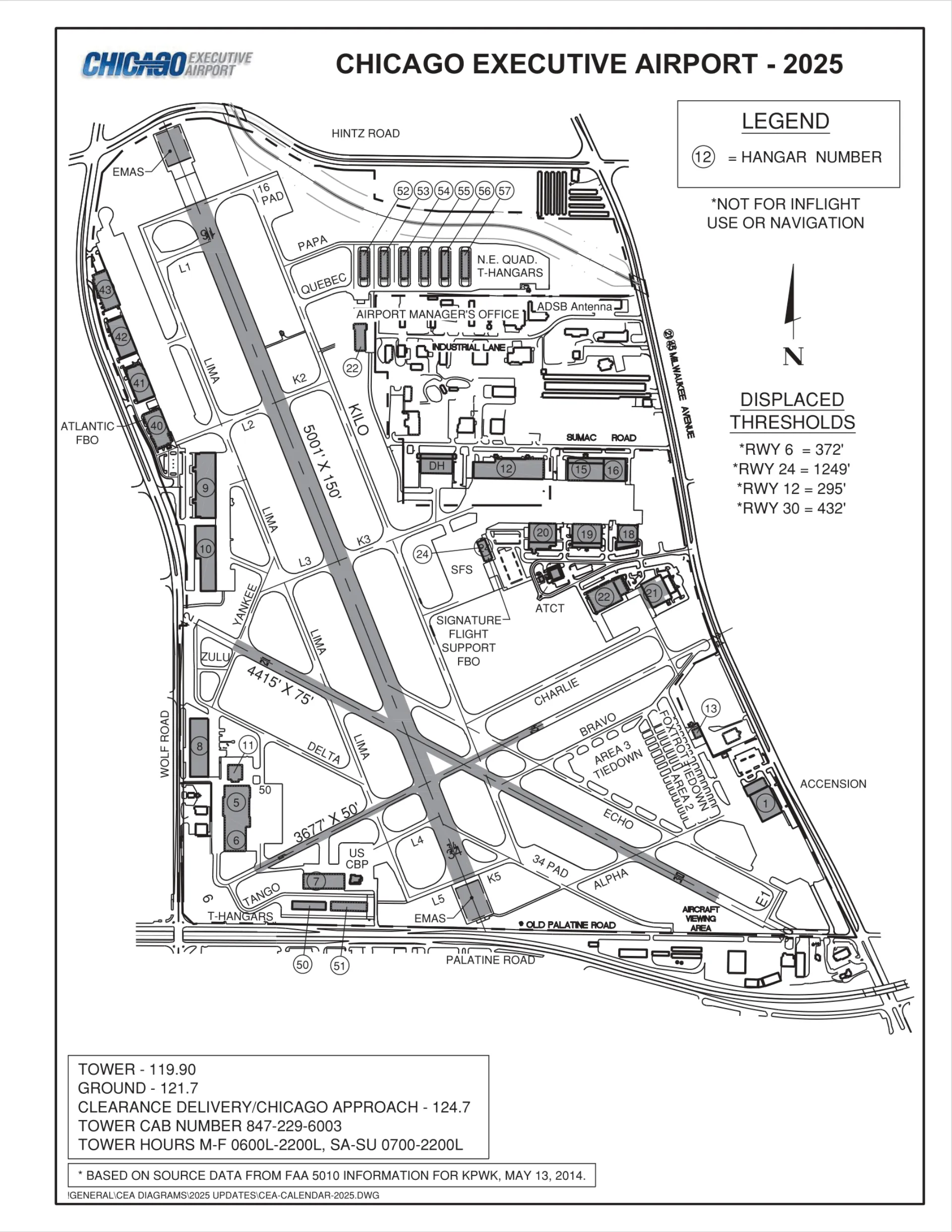 Chicago Executive Airport Terminal Map (2025) - All Maps