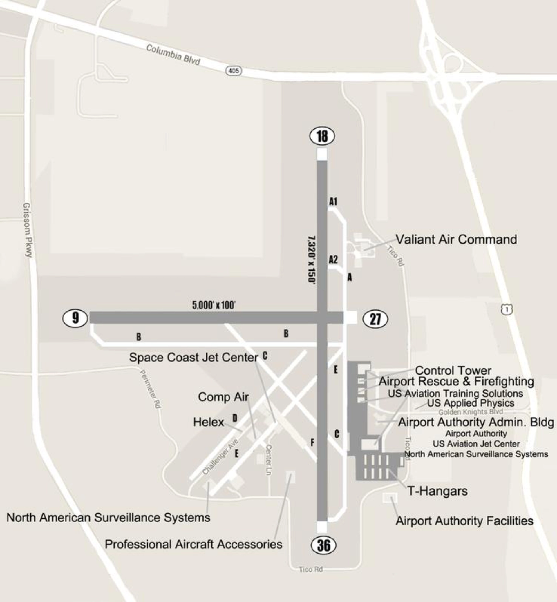 Space Coast Regional Airport Terminal Map (2025-2021) - All Maps