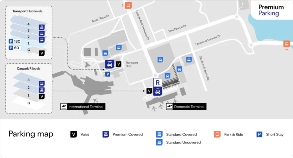 Auckland International Airport Parking Map (2025) - All Maps