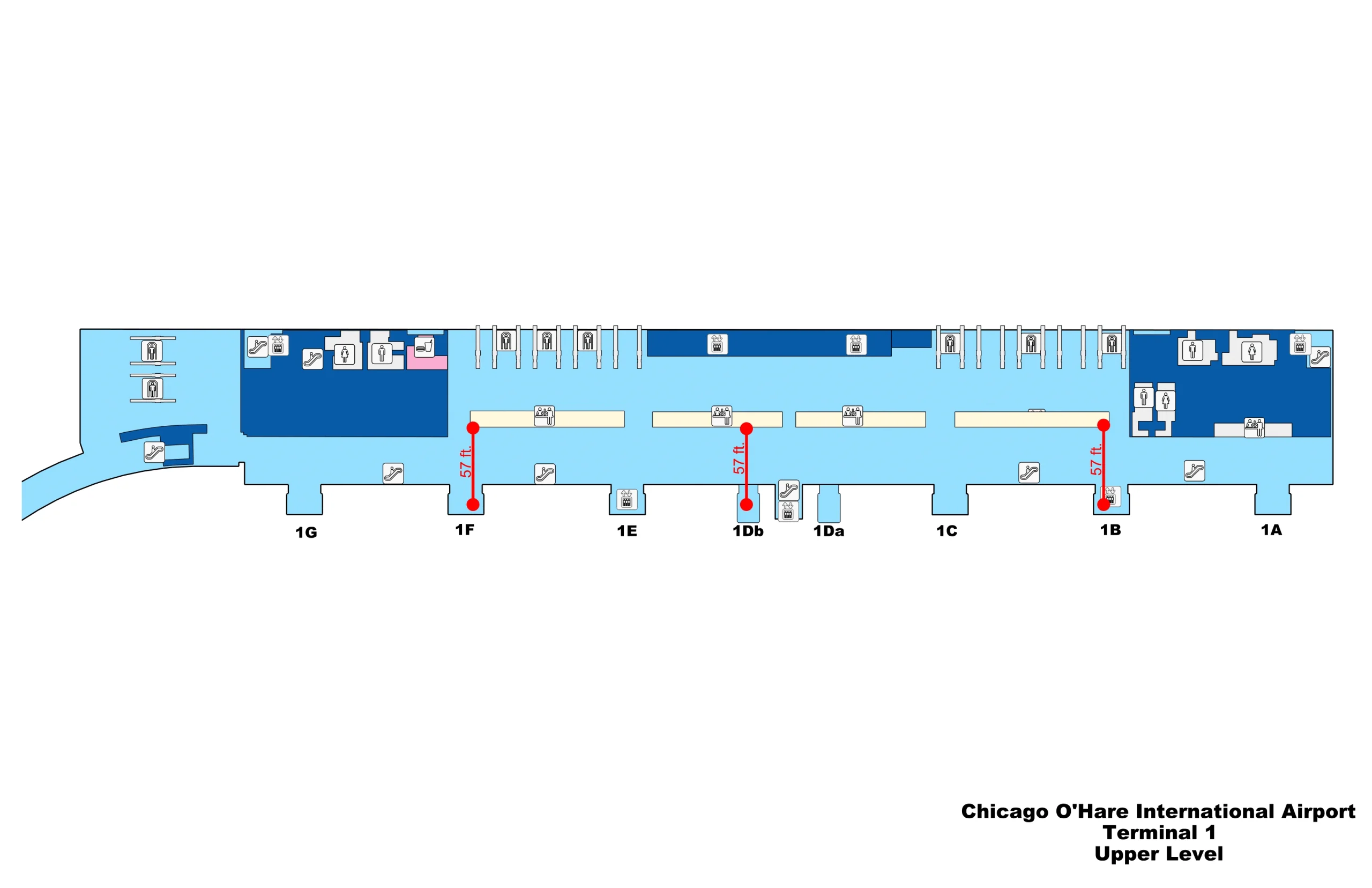 Chicago OHare International Airport Ground Transportation Map (2025 ...