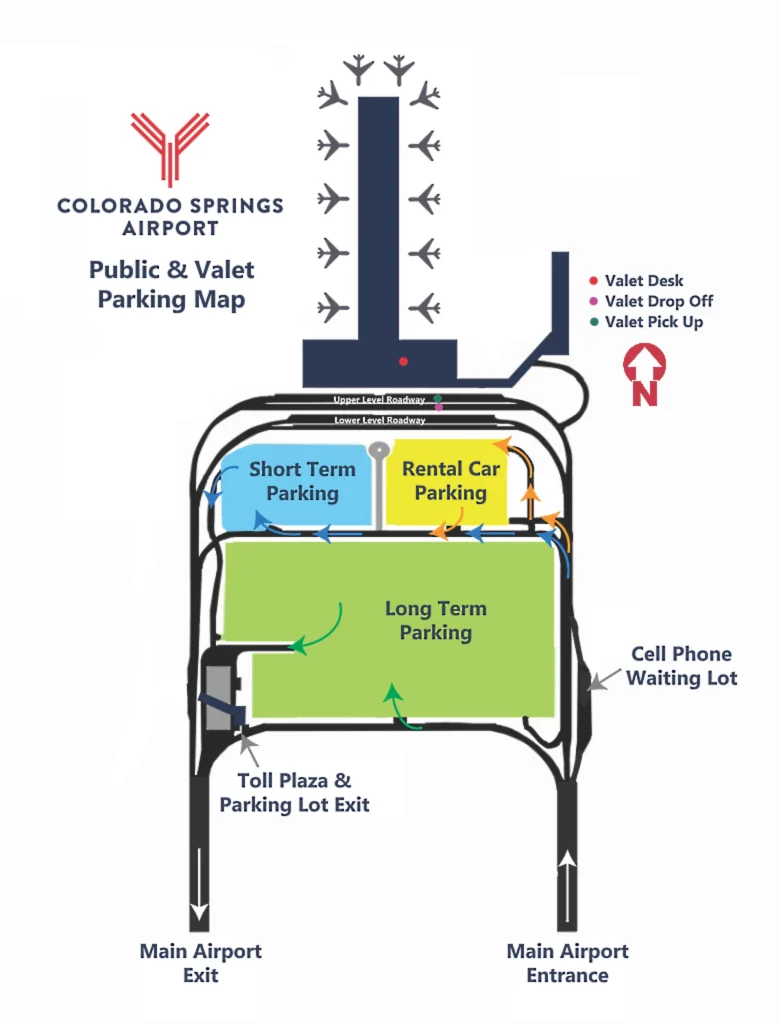 Colorado Springs Airport Parking Map (2025-2015) - All Maps