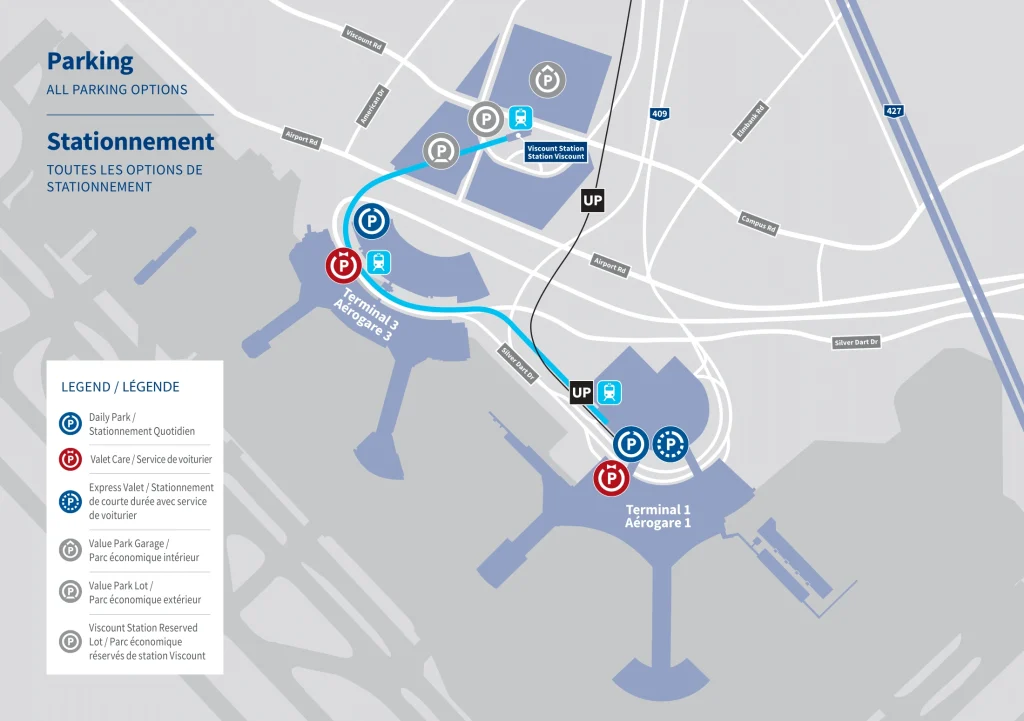 Lester B Pearson International Airport Parking Map (2025) - All Maps