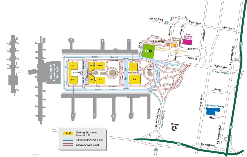 Los Angeles International Airport Parking Map (2025-2021) - All Maps
