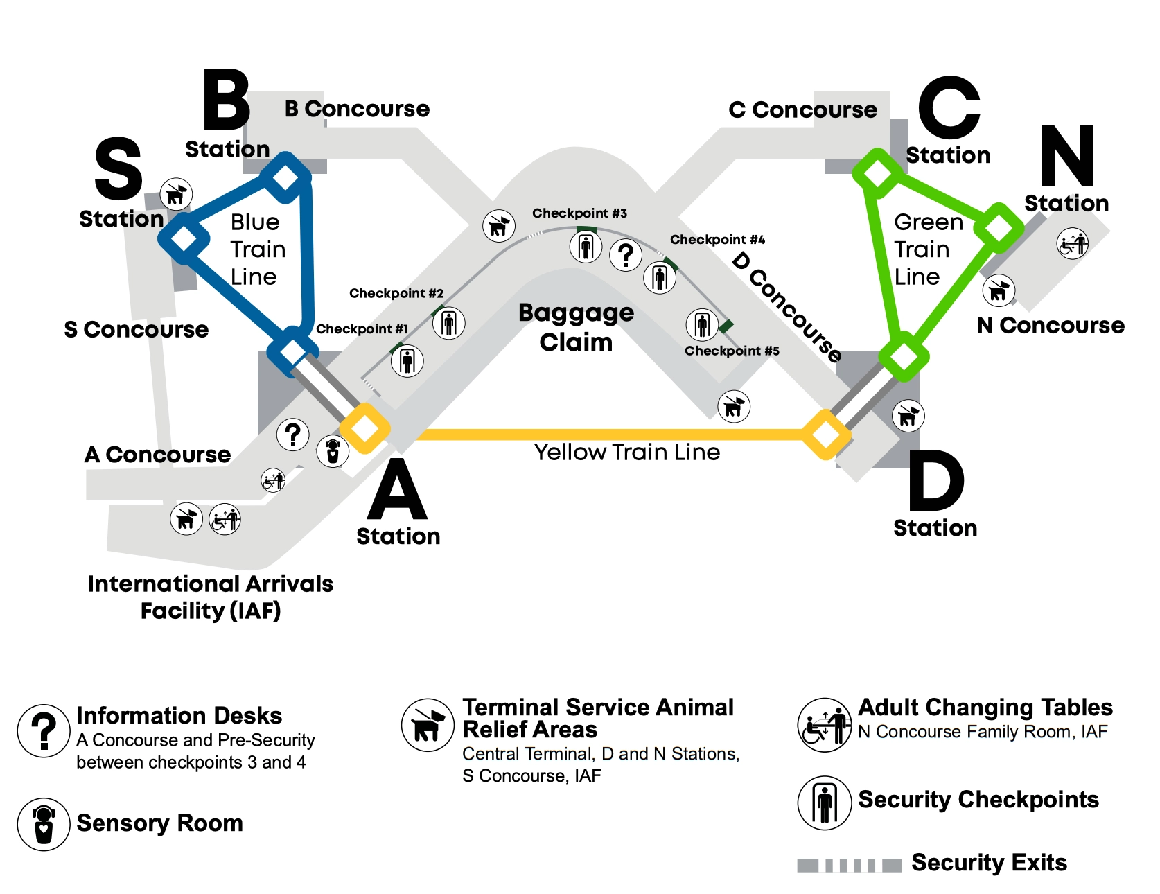 Seattle–Tacoma International Airport Ground Transportation Map (2025 ...