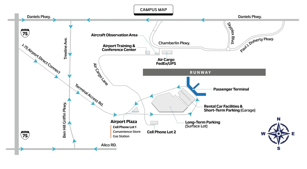 Southwest Florida International Airport Parking Map (2025-2024) - All Maps